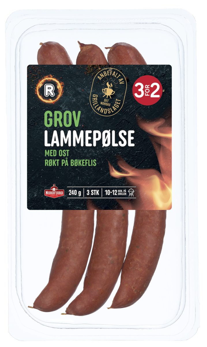 Grov lammepølse - Nordfjord Kjøtt AS